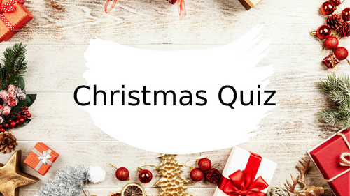 Christmas Quiz | Teaching Resources