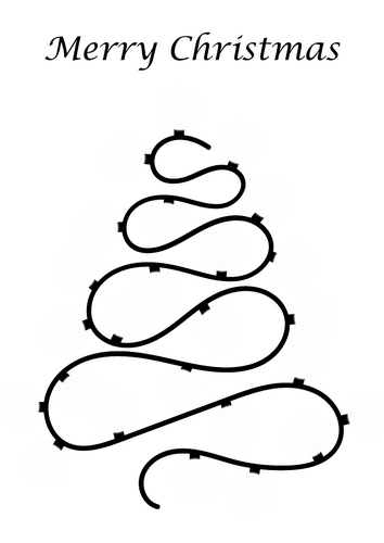 Christmas Lights card | Teaching Resources