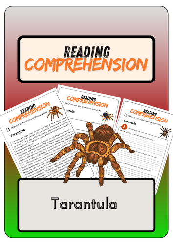 Reading Comprehension - Tarantula + Solutions | Teaching Resources