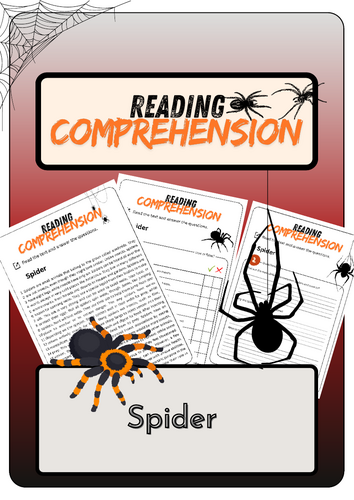 Reading Comprehension - Spider + Solutions | Teaching Resources