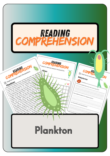 Reading Comprehension - Plankton + Solutions | Teaching Resources