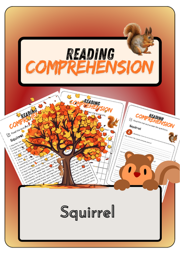 Reading Comprehension - Squirrel + Solutions | Teaching Resources