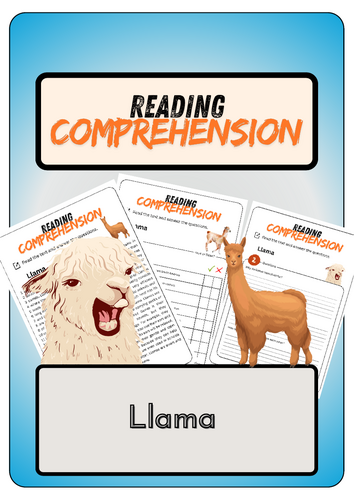Reading Comprehension - Llama + Solutions | Teaching Resources
