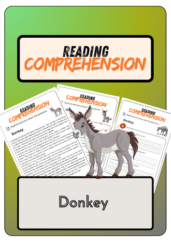 Reading Comprehension - Donkey + Solutions | Teaching Resources
