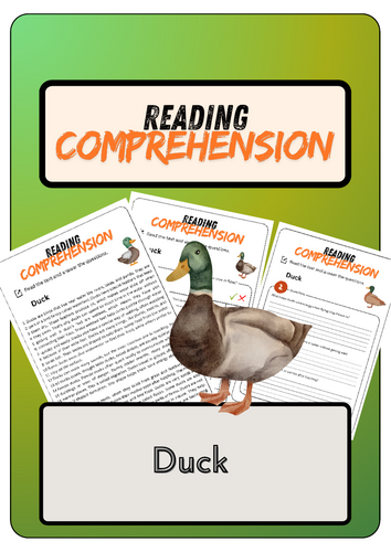 Reading Comprehension - Duck + Solutions | Teaching Resources