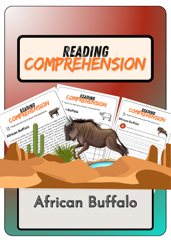 Reading Comprehension - African Buffalo + Solutions | Teaching Resources