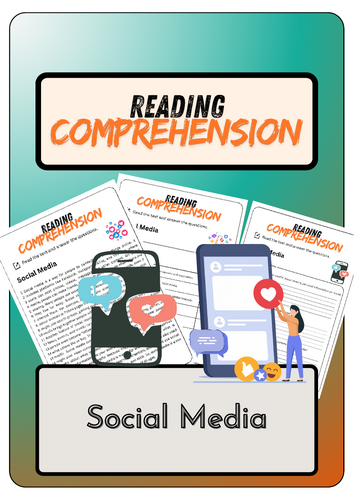 Reading Comprehension - Social Media + Solutions | Teaching Resources