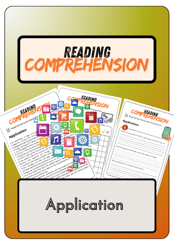 Reading Comprehension - Application + Solutions | Teaching Resources