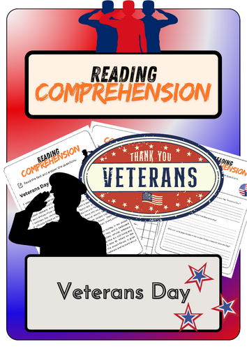 Reading Comprehension - Veterans Day + Solutions | Teaching Resources