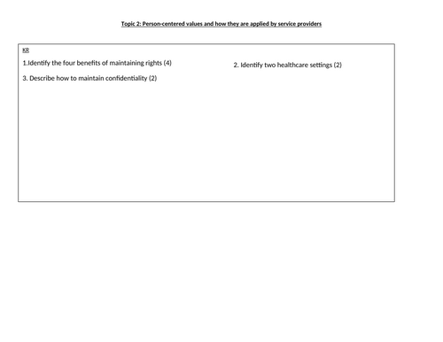 RO32 Topic 2 Lessons and Worksheets | Teaching Resources