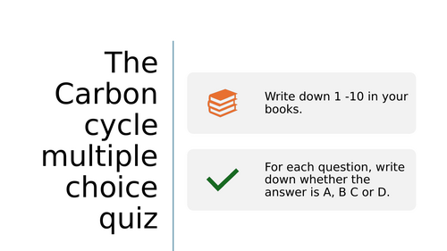 Edexcel IGCSE Biology the carbon cycle quiz | Teaching Resources