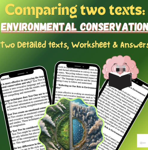 GCSE & IGCSE English: Environmental Conservation: Analyzing & Comparing ...