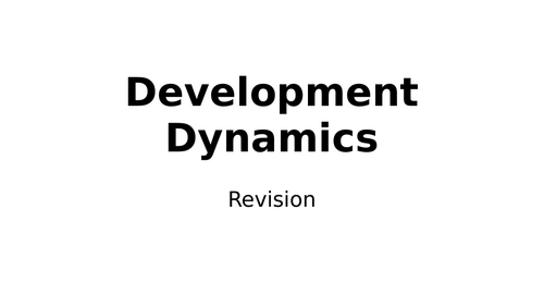 Edexcel B Development Dynamics Revision Flashcards | Teaching Resources