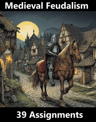 Medieval Feudalism Worksheet Packet (39 Total) | Teaching Resources