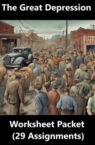 The Great Depression Worksheet Packet (29 Total Assignments) | Teaching ...