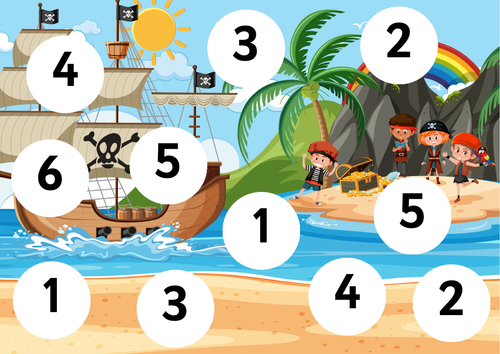 Pirate Counting Game | Teaching Resources