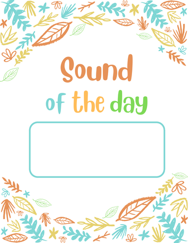 Sound of the Day Phonics | Teaching Resources