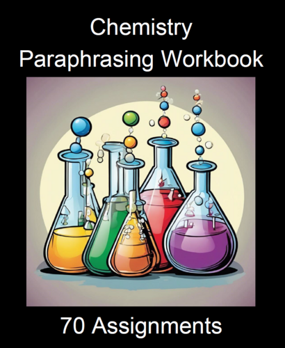 Chemistry Paraphrasing Worksheet Packet (70 Assignments) | Teaching ...