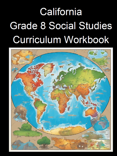 California 8th Grade Social Studies Curriculum Worksheet Packet ...