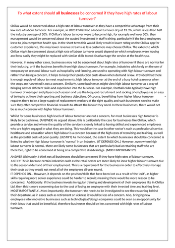 Business A Level 16 Mark Question Structure - Example Essays | Teaching ...