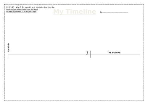 My Timeline | Teaching Resources