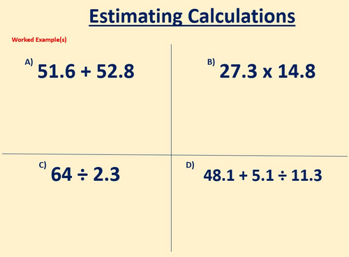 Rounding and Estimation | Teaching Resources