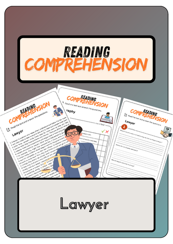 Reading Comprehension - Lawyer + Solutions | Teaching Resources