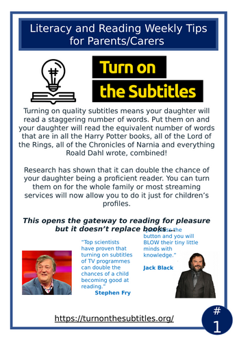 Literacy Tips | Teaching Resources