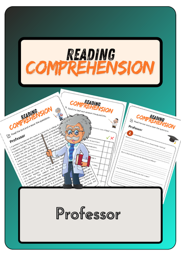 Reading Comprehension - Professor + Solutions | Teaching Resources