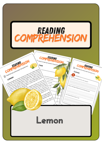 Reading Comprehension - Lemon + Solutions | Teaching Resources