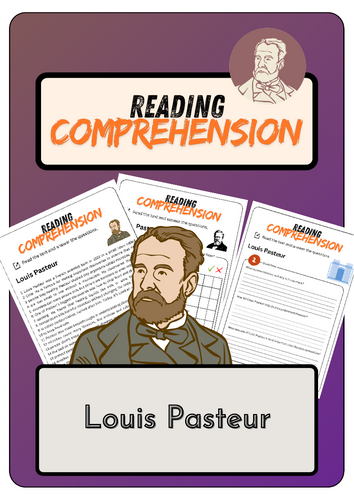 Reading Comprehension - Louis Pasteur + Solutions | Teaching Resources