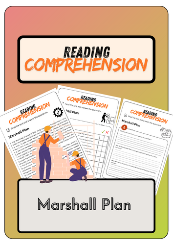 Reading Comprehension - Marshall Plan + Solutions | Teaching Resources