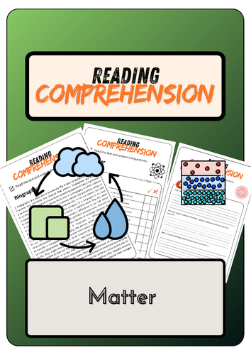 Reading Comprehension - Matter + Solutions | Teaching Resources
