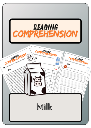Reading Comprehension - Milk + Solutions | Teaching Resources
