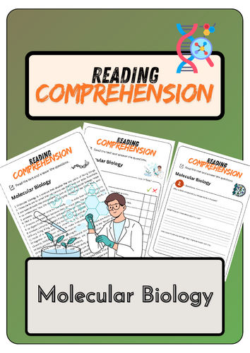 Reading Comprehension - Molecular Biology + Solutions | Teaching Resources