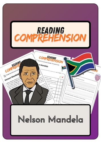 Reading Comprehension - Nelson Mandela + Solutions | Teaching Resources