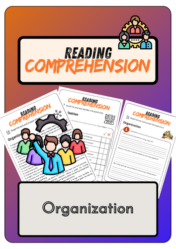 Reading Comprehension - Organization + Solutions | Teaching Resources