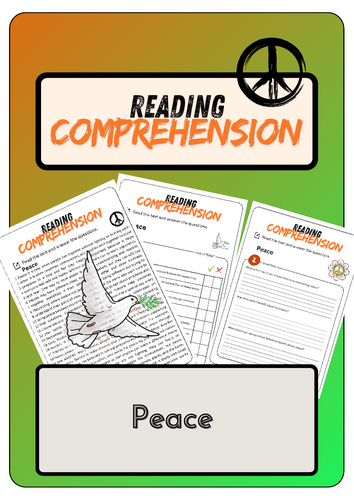 Reading Comprehension - Peace + Solutions | Teaching Resources