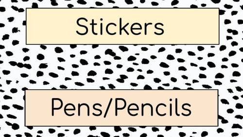 Draw Labels (Dalmatian Print) | Teaching Resources