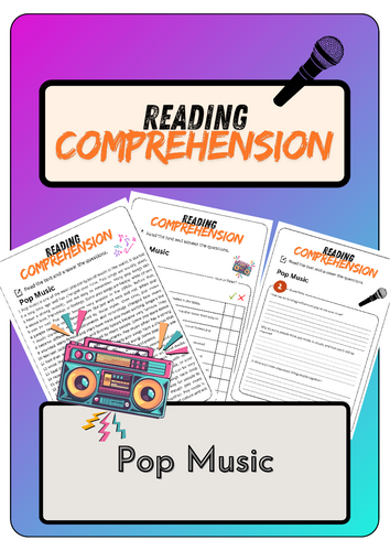 Reading Comprehension - Pop Music + Solutions | Teaching Resources