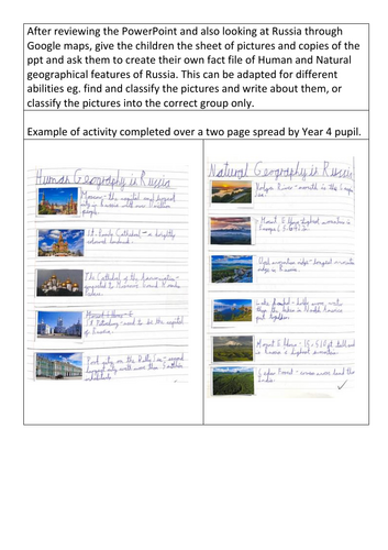 Human and Physical Geography of Russia KS2 | Teaching Resources