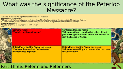 The Peterloo Massacre | Teaching Resources