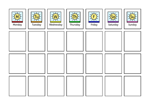 Visual timetable | Teaching Resources