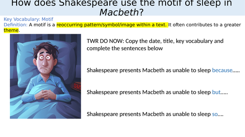 Macbeth - motif of sleep | Teaching Resources