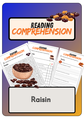 Reading Comprehension - Raisin + Solutions | Teaching Resources