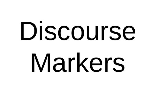 Discourse Markers - English Classroom Display | Teaching Resources