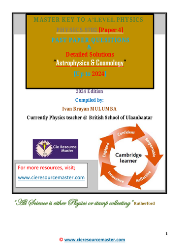 Astrophysics & Cosmology [Q&A] | Teaching Resources