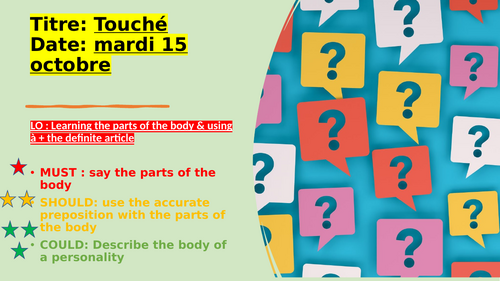 Studio 3 module 2 lesson 1 2.1Touche | Teaching Resources