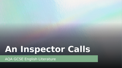 An Inspector Calls Revision | Teaching Resources