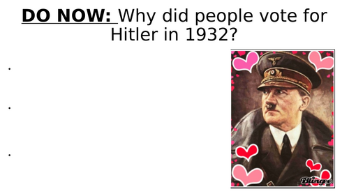 Why did people vote for Hitler? | Teaching Resources